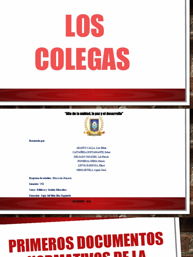 Primeros Documentos Normativos de La Educación | PDF | Unesco | America ...