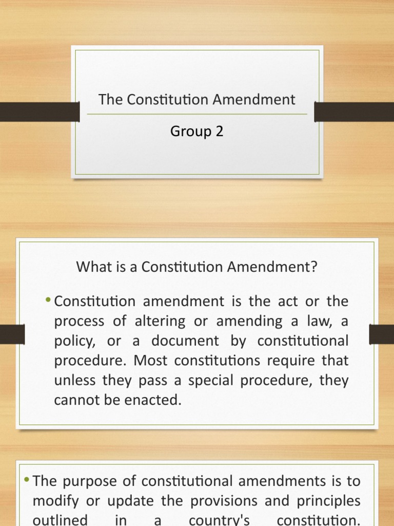 Constitutional Amendments Guide | PDF
