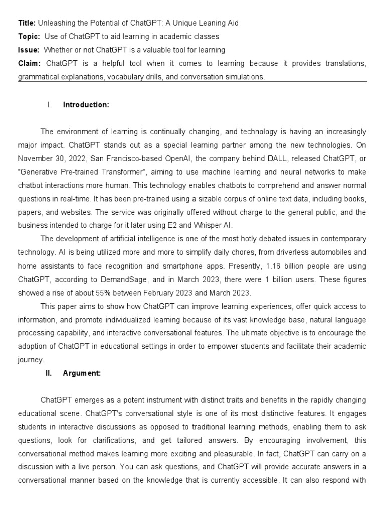 Position Paper | PDF | Artificial Intelligence | Intelligence (AI ...