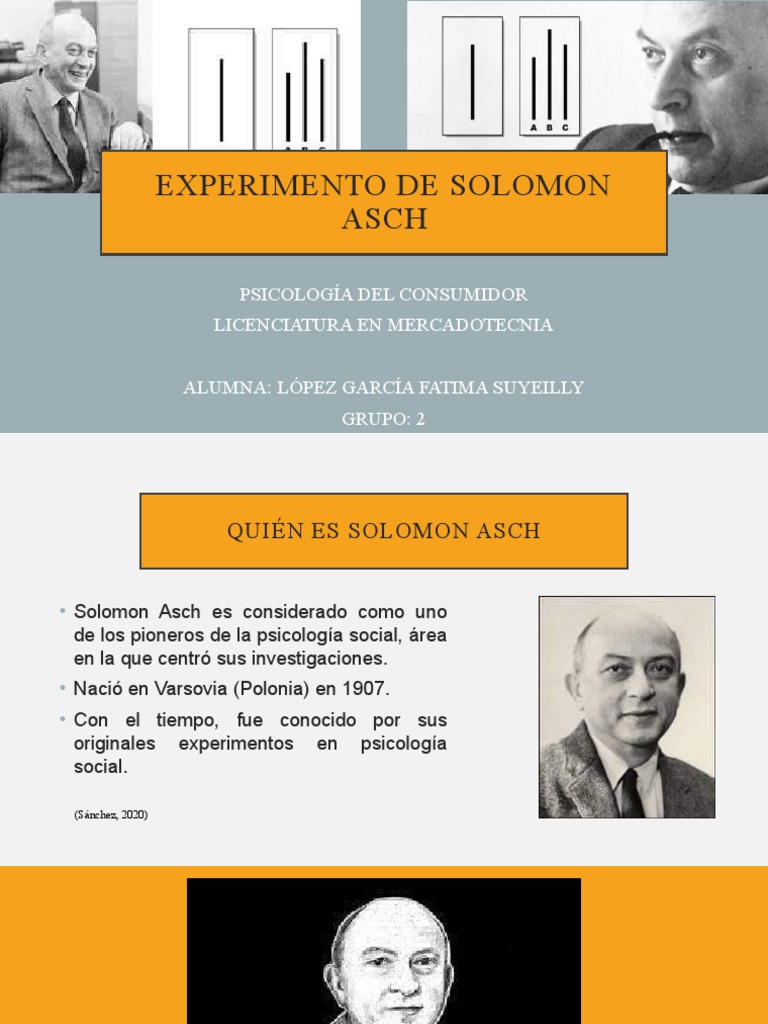 Experimento de Solomon Asch - Psic Del Consumidor | PDF | Ciencia ...
