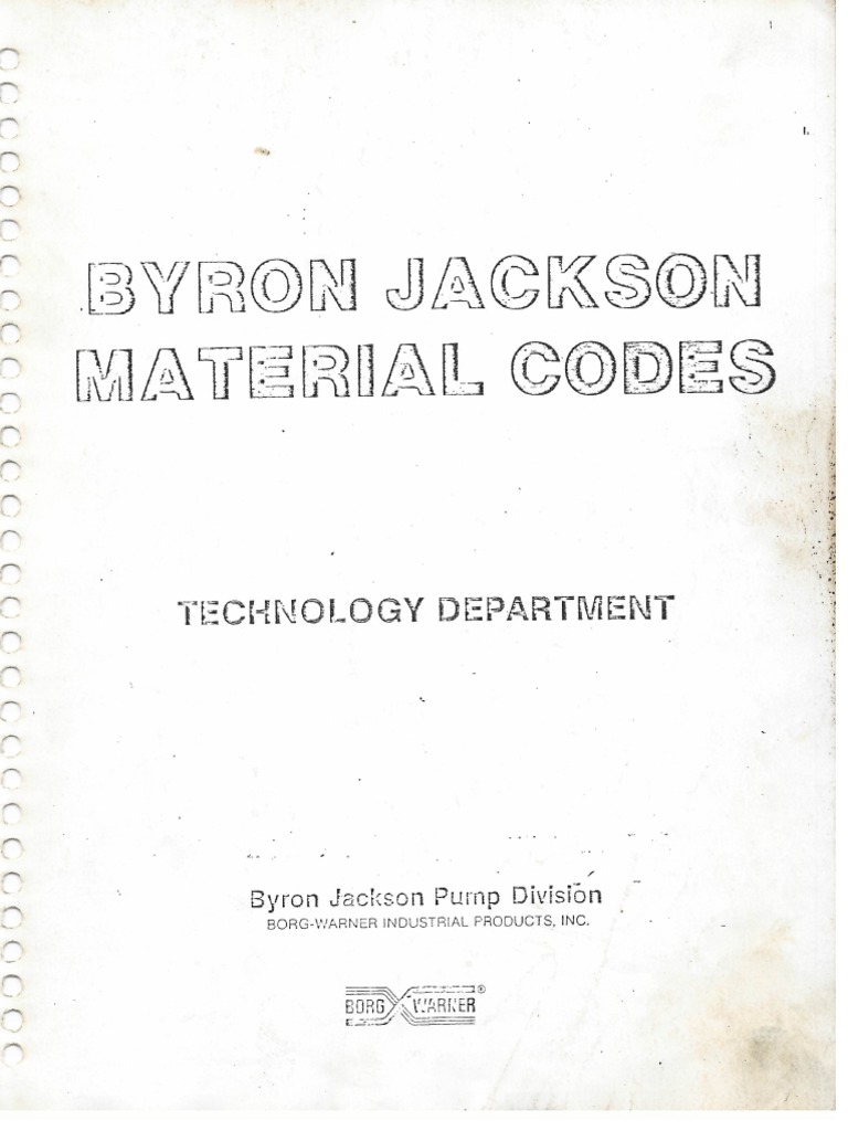 Codigo de Materiales | PDF