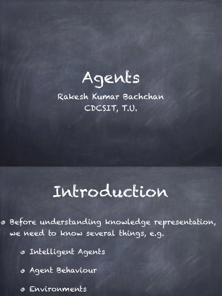 Agent | PDF | Intelligence | Perception