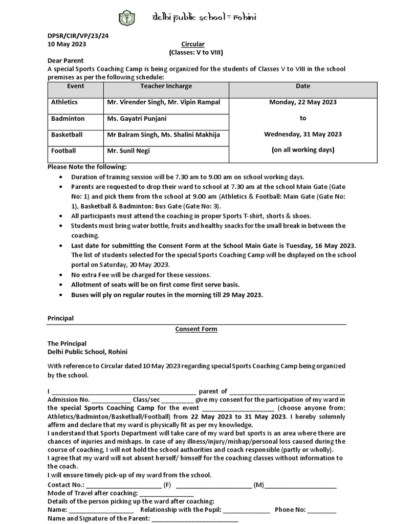 1683808626_Circular_-_Special_Sports_coaching_camp | PDF