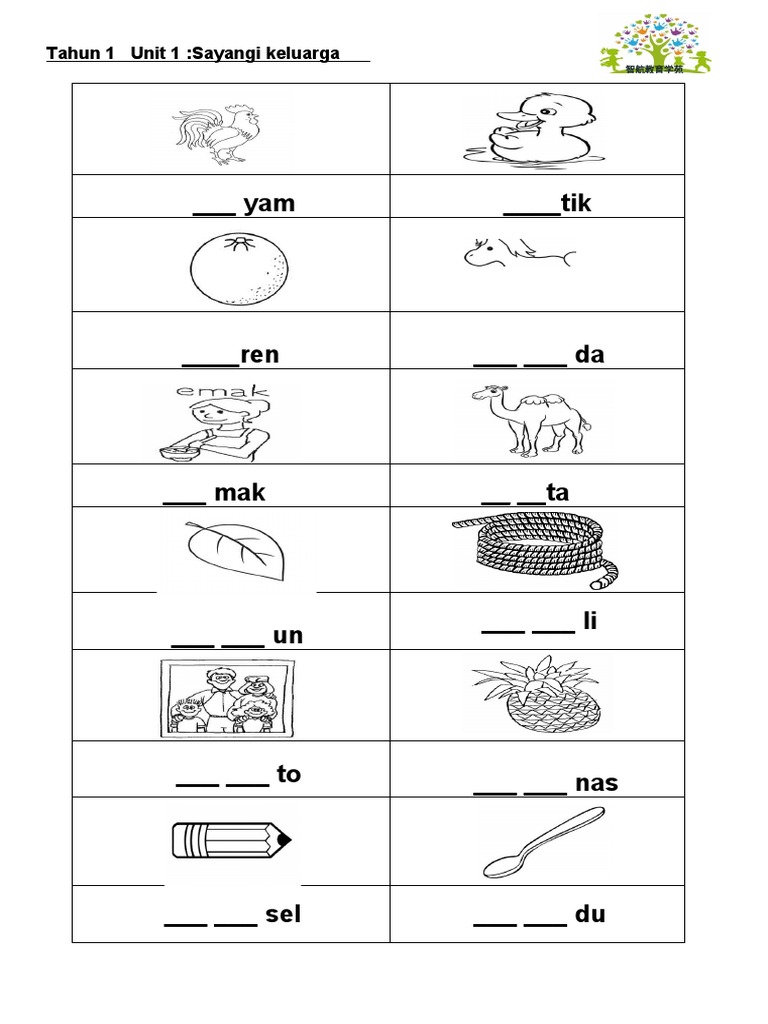 Unit 1 Isi Suku Kata | PDF