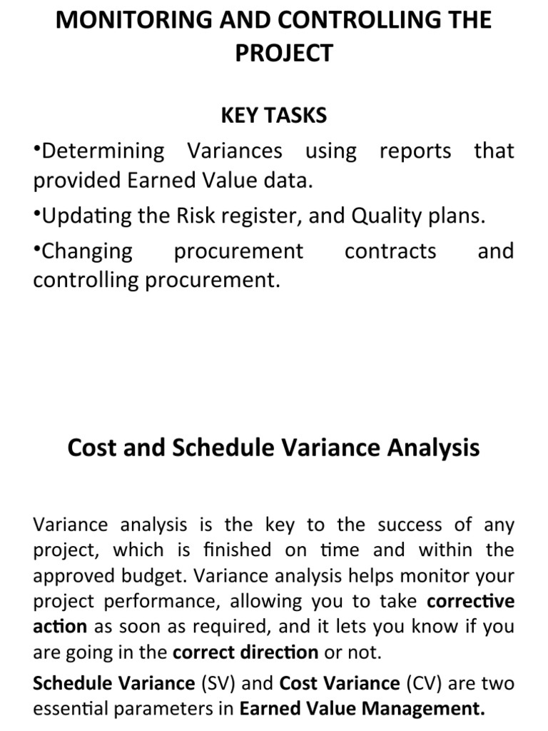 Cost Schedule Variance Analysis | PDF | Variance | Business