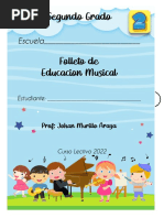 1.folleto de Música Primer Grado | PDF | Sonido | Color