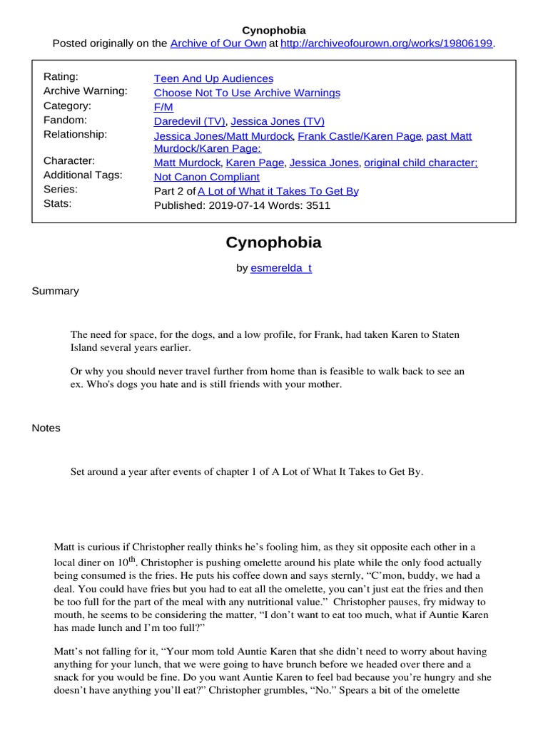 Cynophobia: Exploring Fear of Dogs | PDF