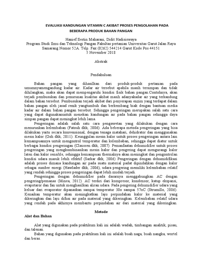 Prak-Pengawetan 1 | PDF