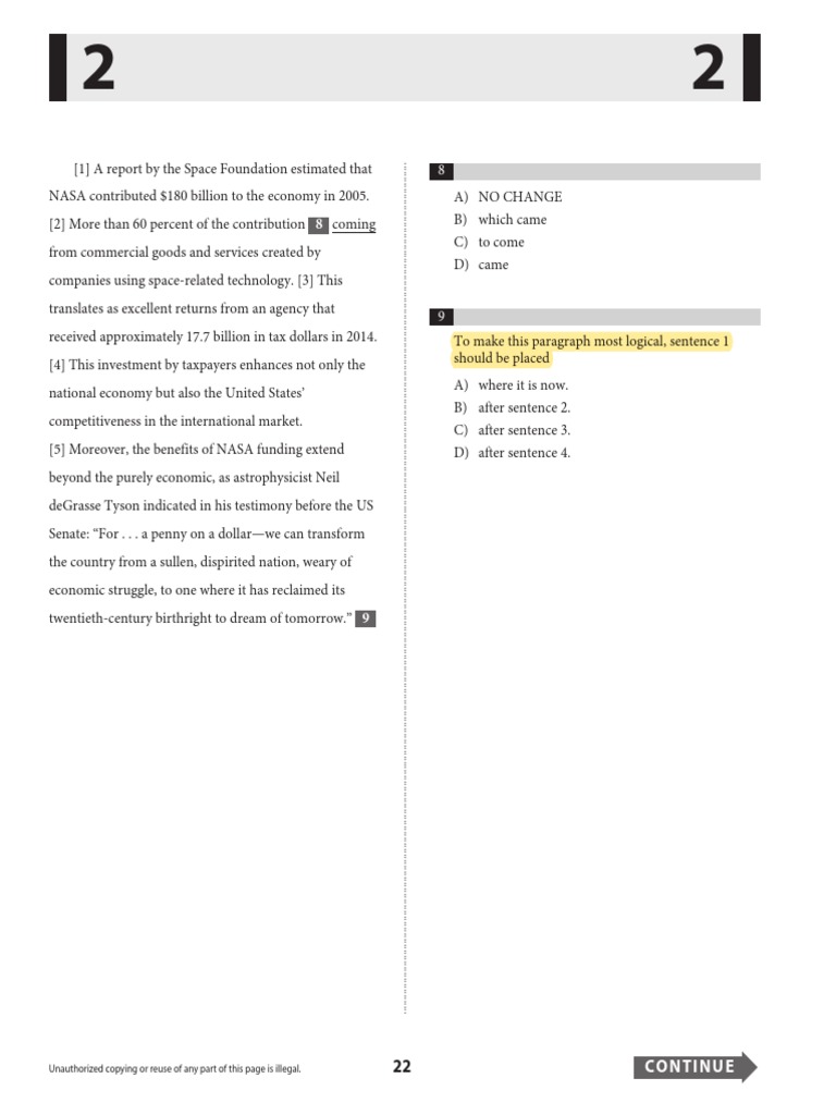 Continue: Unauthorized Copying or Reuse of Any Part of This Page Is Illegal | PDF