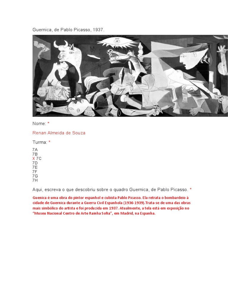 Guernica, de Pablo Picasso, 1937. | PDF