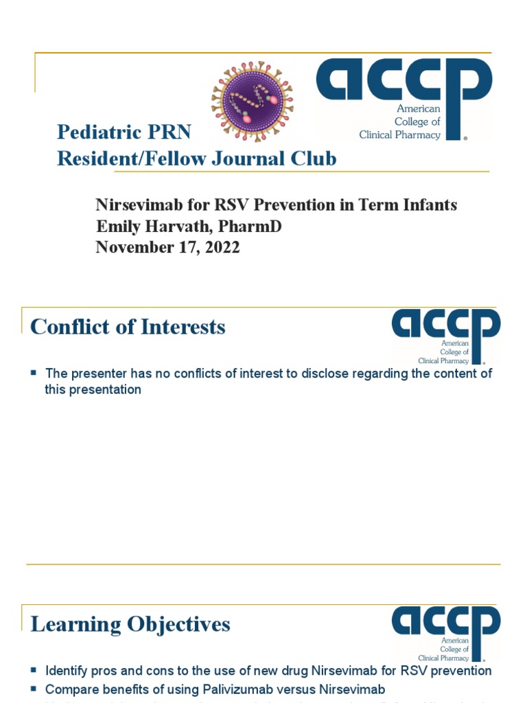 harvath nirsevimab presentation | PDF | Causes Of Death | Clinical Medicine