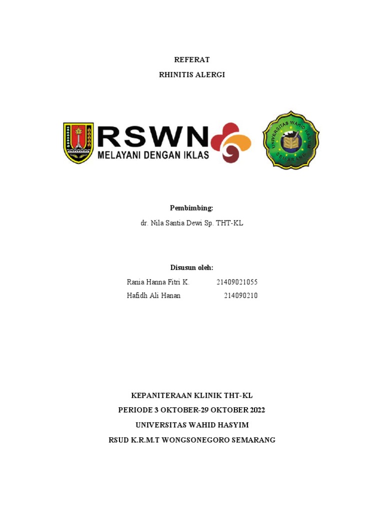 Referat Rhinitis Alergi | PDF