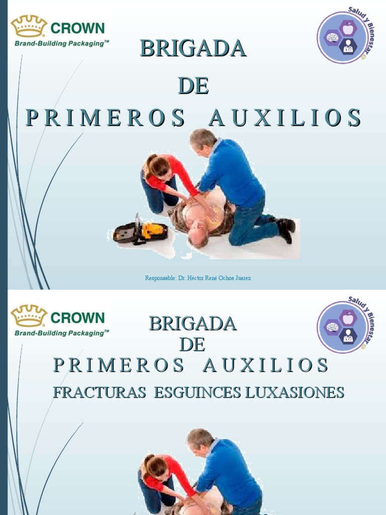 Capacitacion Brigada de Primeros Auxilios - TRAUMATISMO Y FRACTURAS - Febrero 2023 | PDF ...