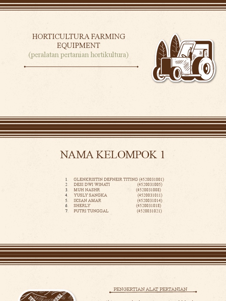 Mekanisme Pertanian | PDF