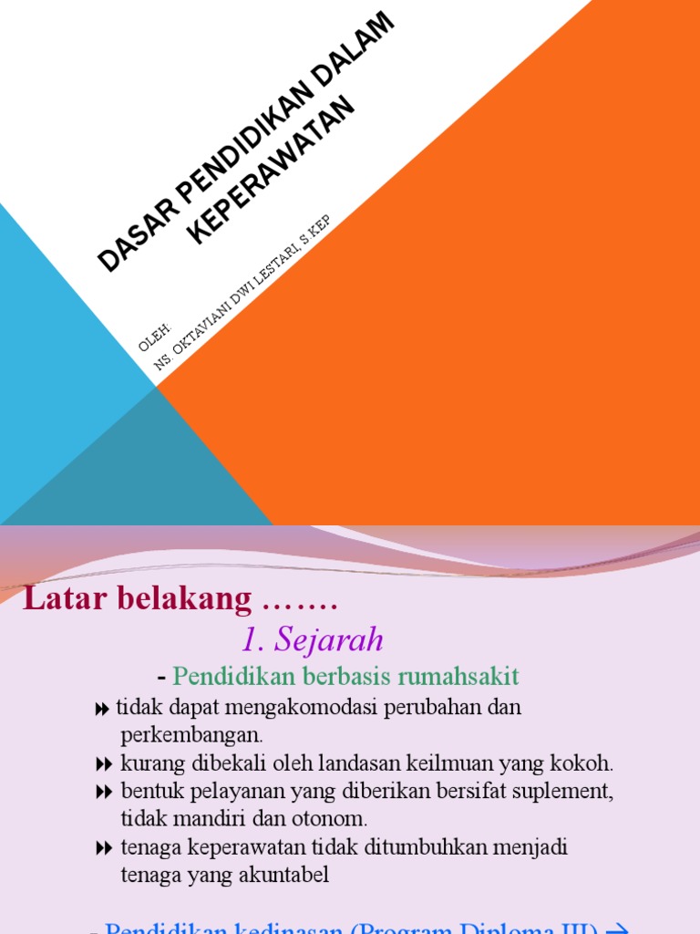 Dasar Pend Keperawatan | PDF