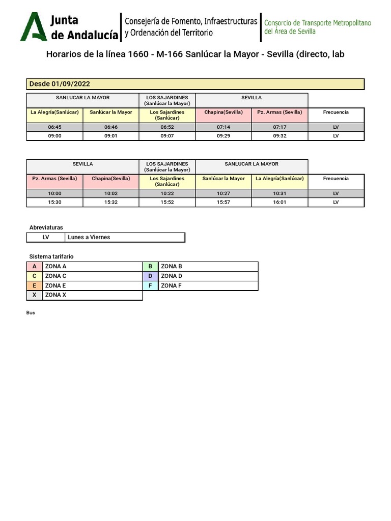 Horarios Linea 278 | PDF