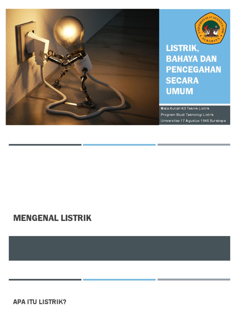 1_LISTRIK, BAHAYA DAN PENCEGAHAN SECARA UMUM | PDF