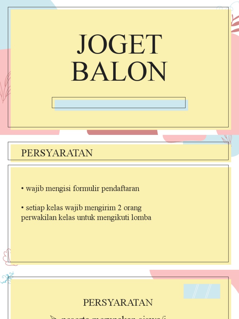 Joget Balon | PDF