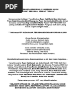 Skrip Emcee Untuk Agm Night Dinner 2022 | PDF