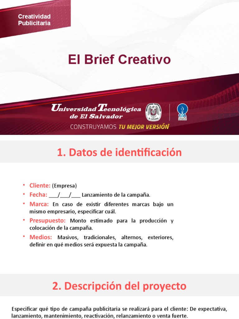 Brief Creativo 1 - 5 | PDF | Publicidad | Marca