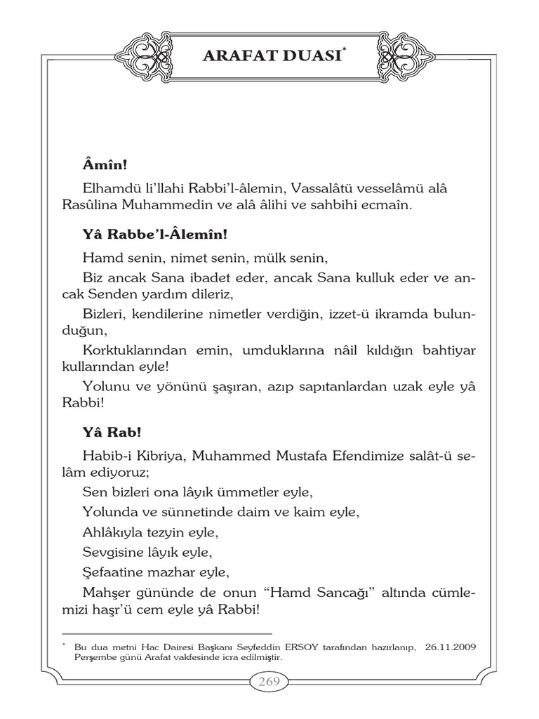 Örnek Arafat Duası.pdf | PDF