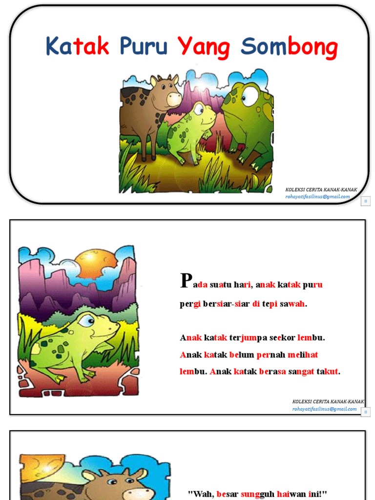 Katak Puru Yang Sombong | PDF