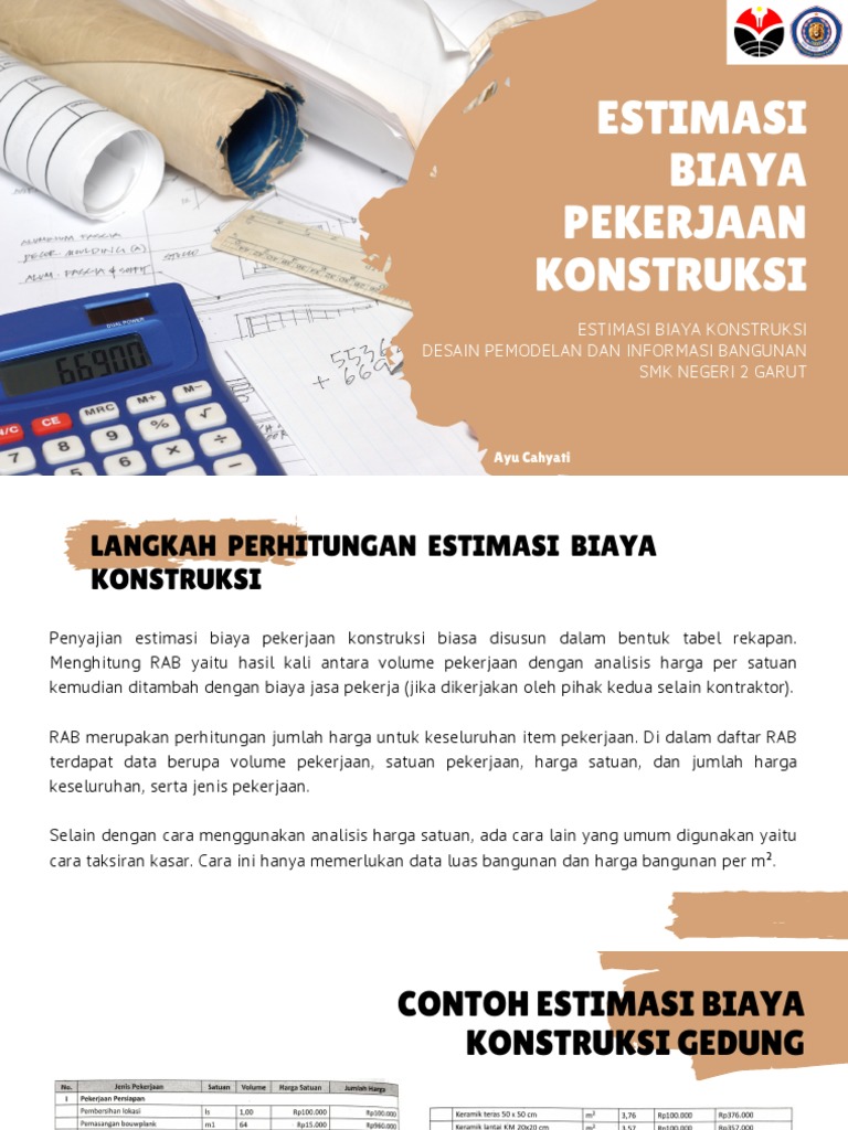Estimasi Biaya Konstruksi | PDF