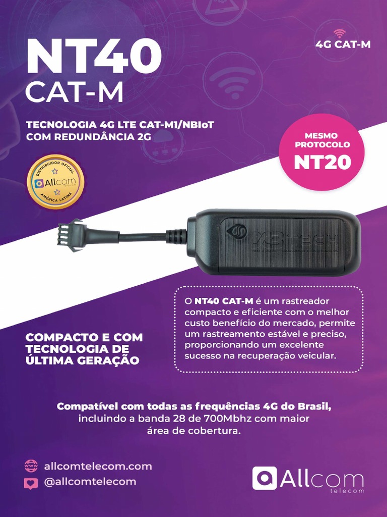 Vantagens NT40 Cat M Allcom | PDF