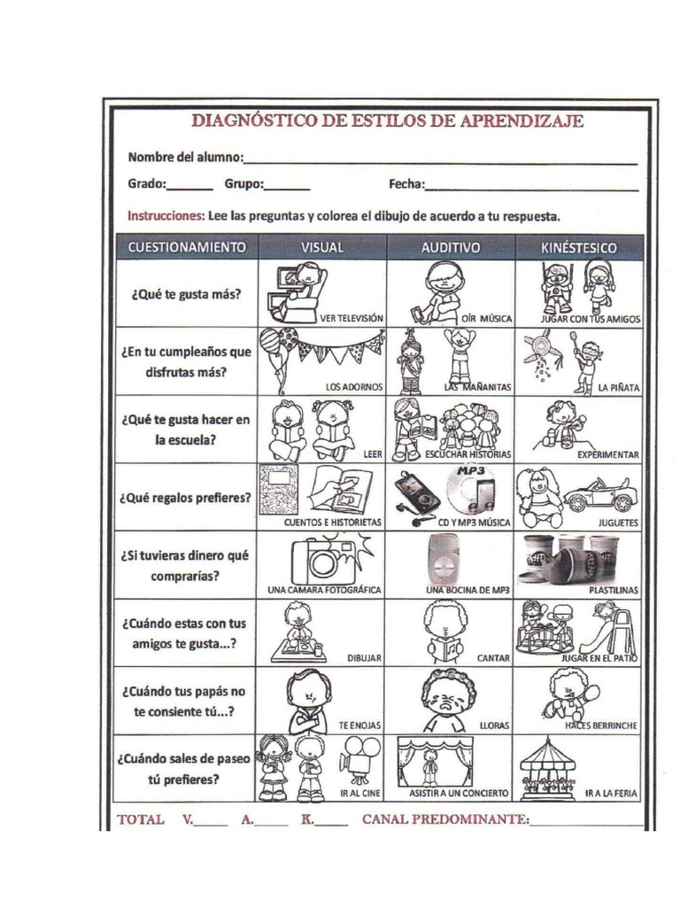 Estilos de Aprendizaje | PDF