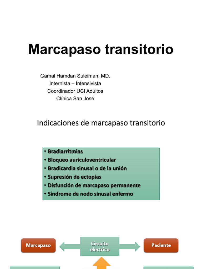Marcapaso Transitorio | PDF | Marcapasos cardíacos artificiales ...
