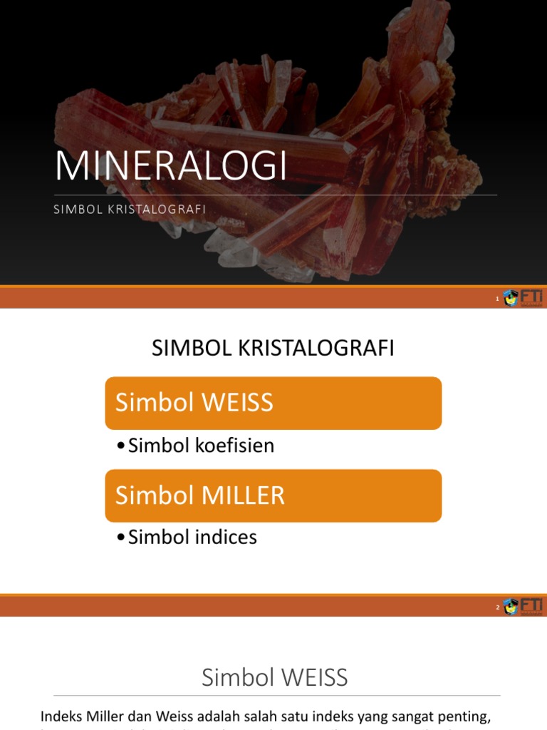 Simbol Kristalografi | PDF