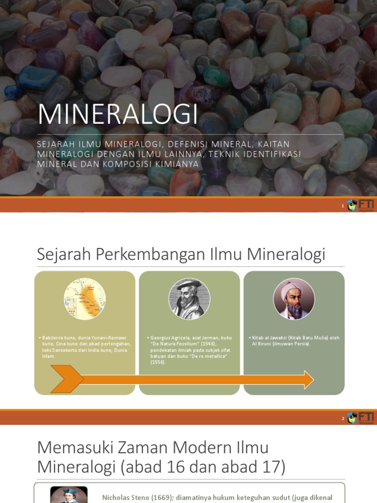 Sejarah dan Teknik Mineralogi | PDF | Ilmu Sosial | Sains & Matematika