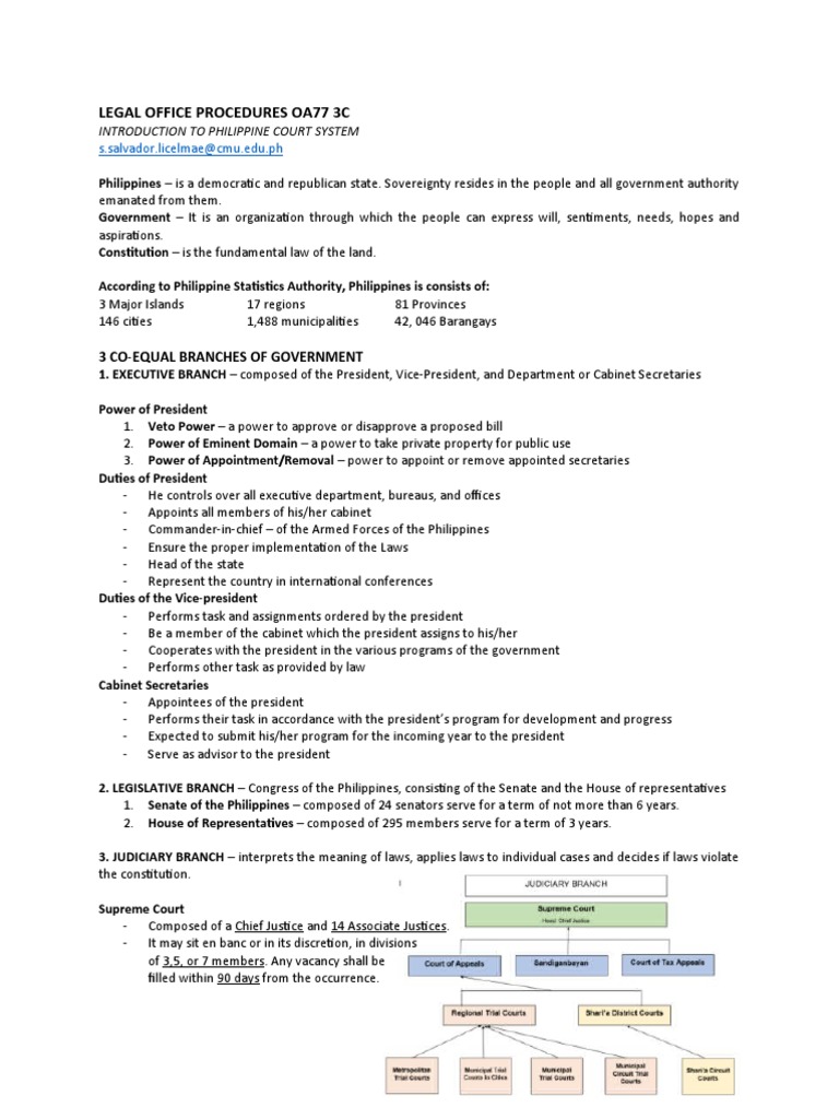 Legal Office Procedures | PDF | Jurisdiction | Judiciaries