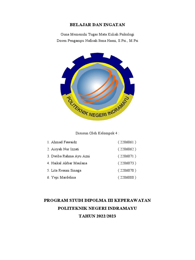 Belajar dan Ingatan dalam Psikologi | PDF