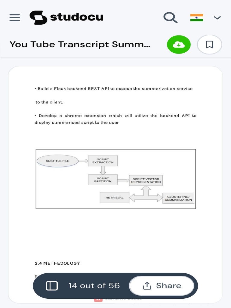 You Tube Transcript Summarizer - YOUTUBE TRANSCRIPT SUMMARISER MINI PROJECT REPORT Submitted by ...