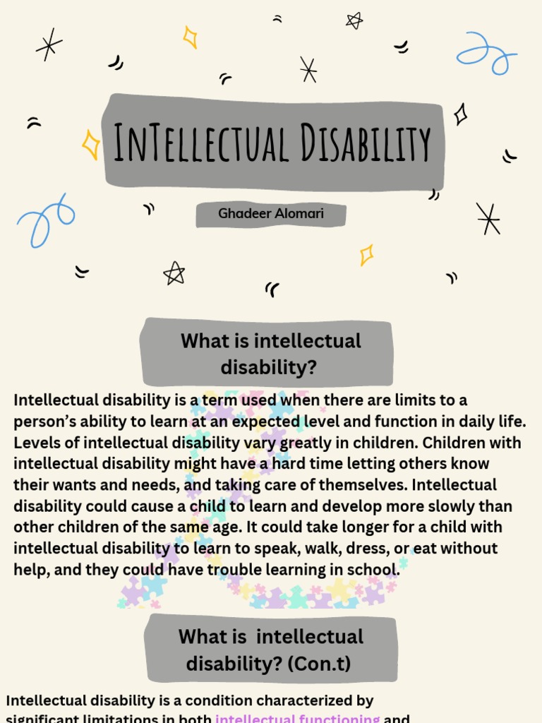 Intellectual Disability | PDF | Intellectual Disability | Attention ...