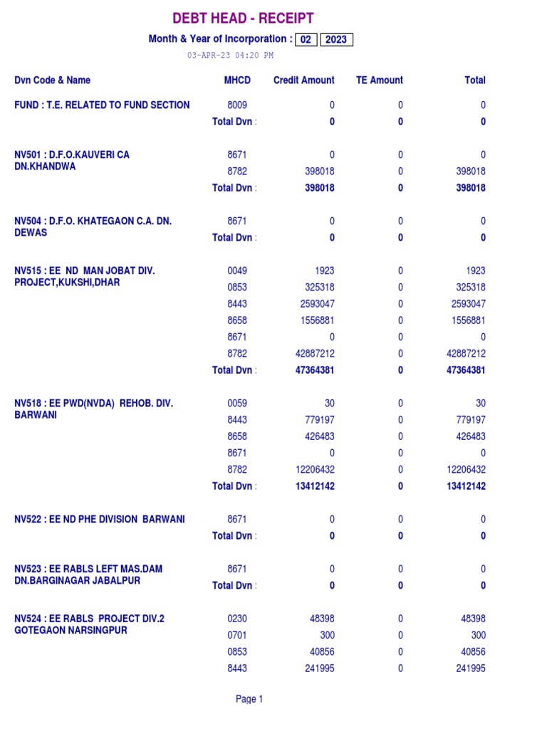DEBT HEAD RECEIPT 02 2023 0642d56221e7970 72039893 | PDF