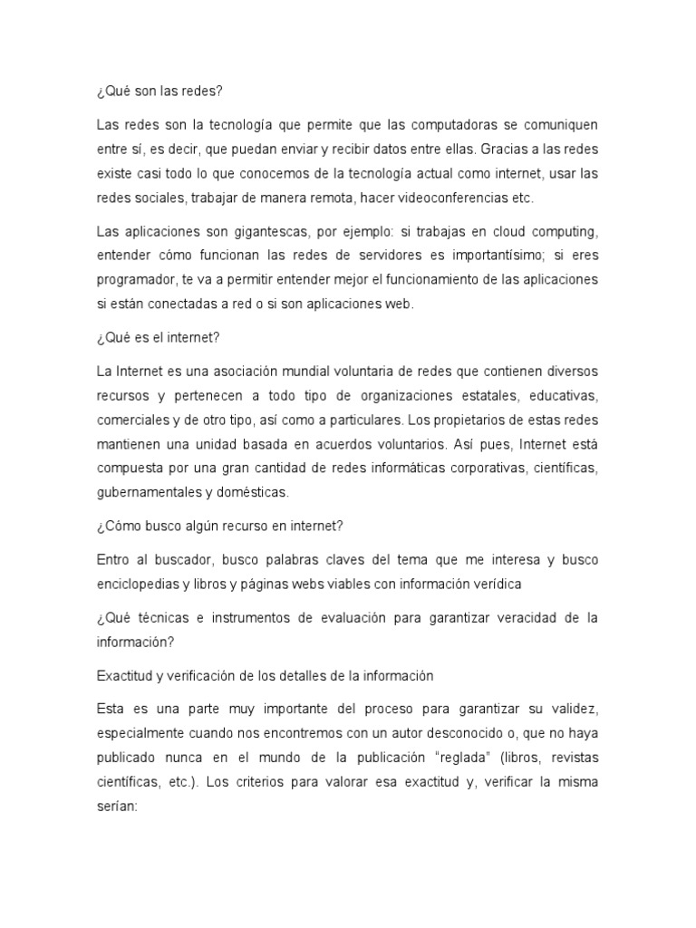 Qué Son Las Redes | PDF Qué Son Las Redes | PDF