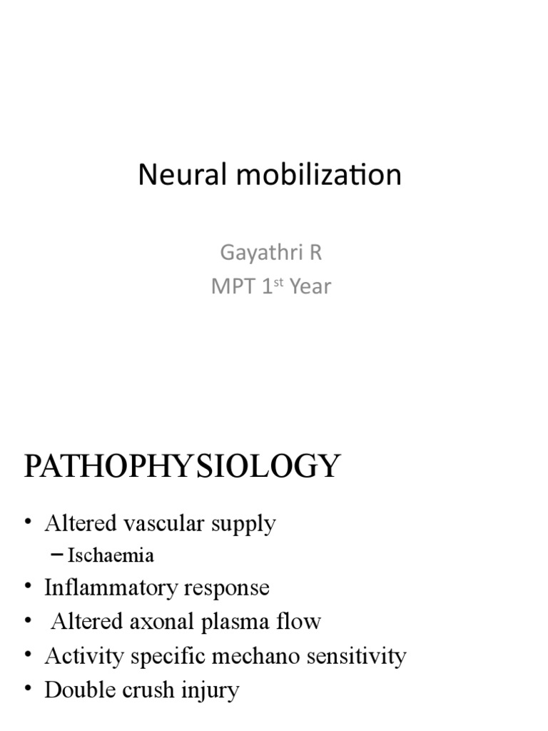 Neural Mobilization Techniques Overview | PDF | Anatomical Terms Of ...