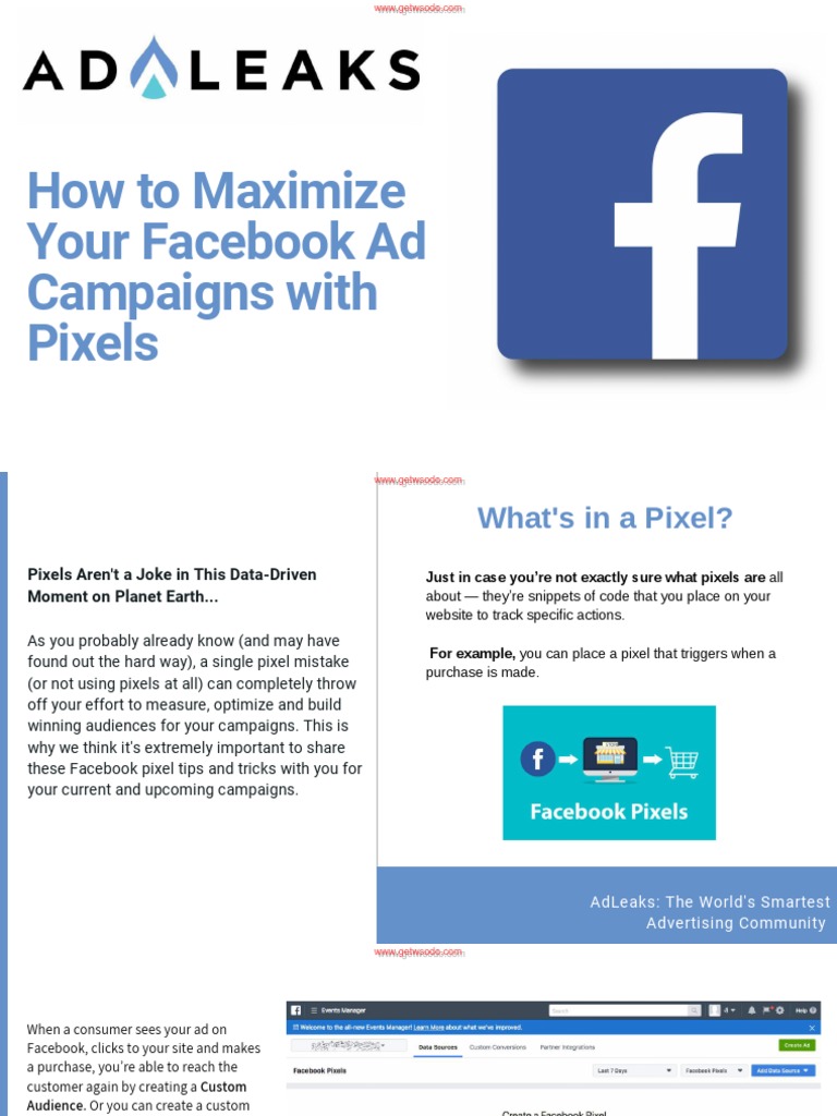 05-Facebook Pixels Optimization Tips | PDF | Facebook | Advertising