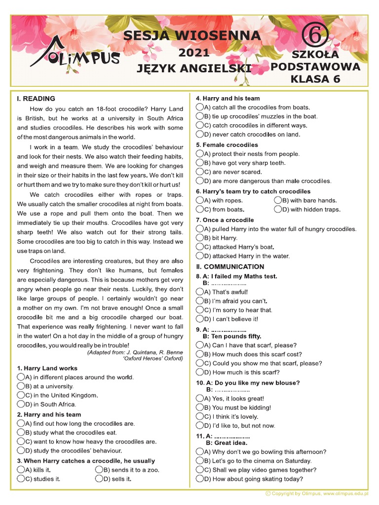 Sesja Wiosenna - A6 - 2021 | PDF