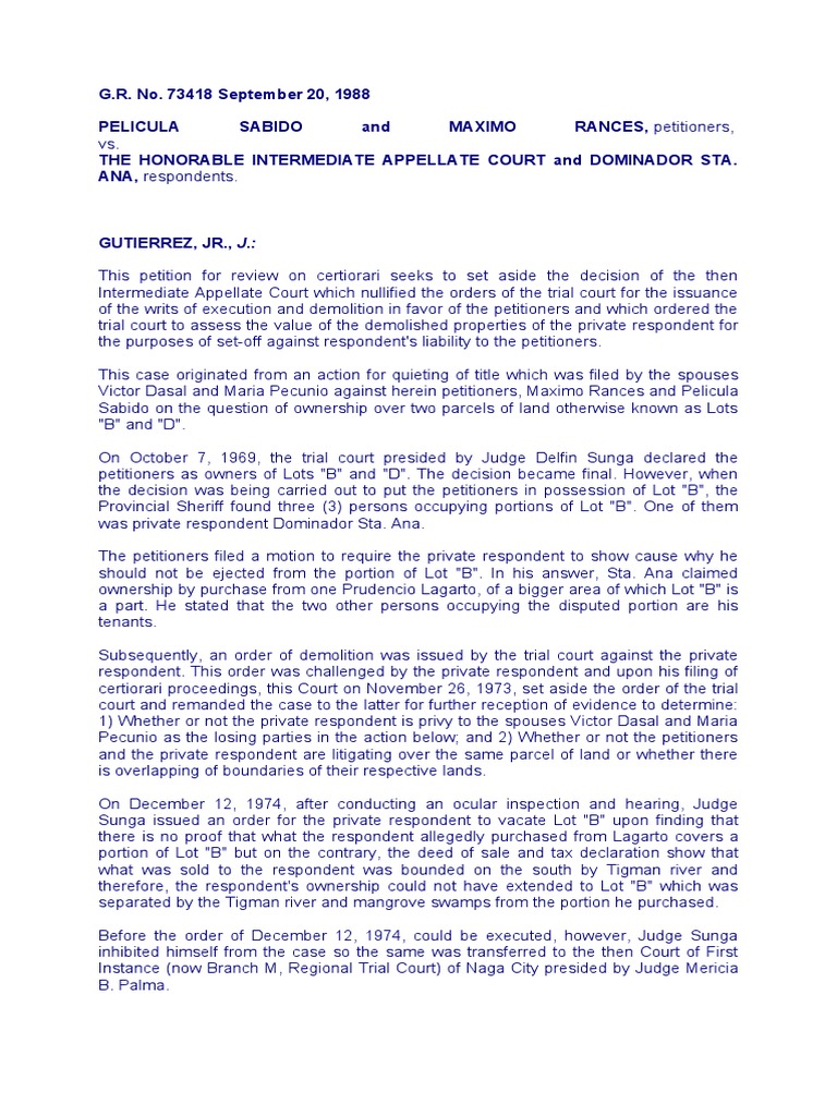 Santa Ana vs. Sunga | Download Free PDF | Judgment (Law) | Appeal