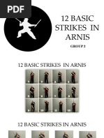 12 Basic Strike of Arnis | PDF | Individual Sports | Combat Sports