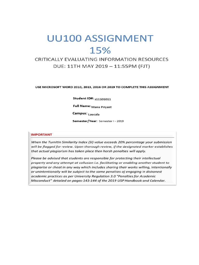 Assignment 1 UU100 | PDF | Surveillance | Cyberspace