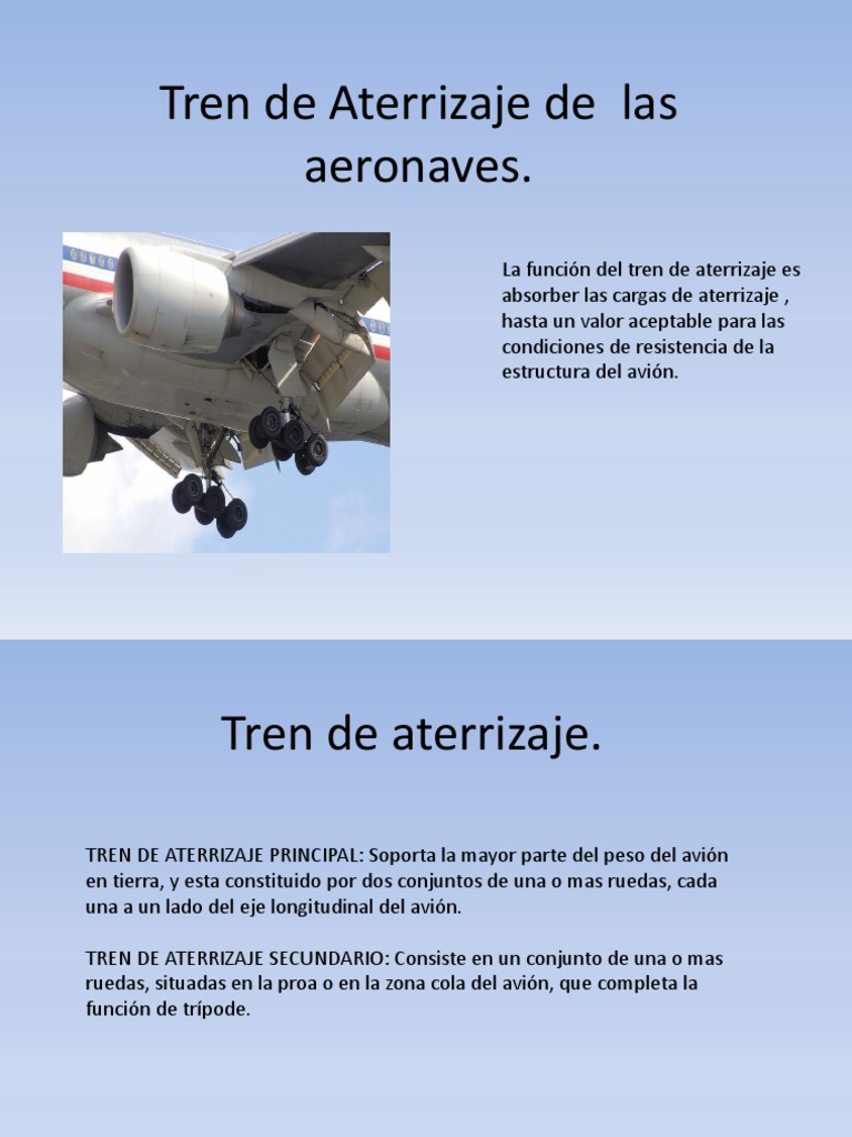 Tren de Aterrizaje de Las Aeronaves | PDF
