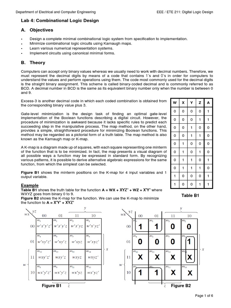 Lab 4 - BCD To Excess-3 Converter | PDF | Binary Coded Decimal | Computer Science