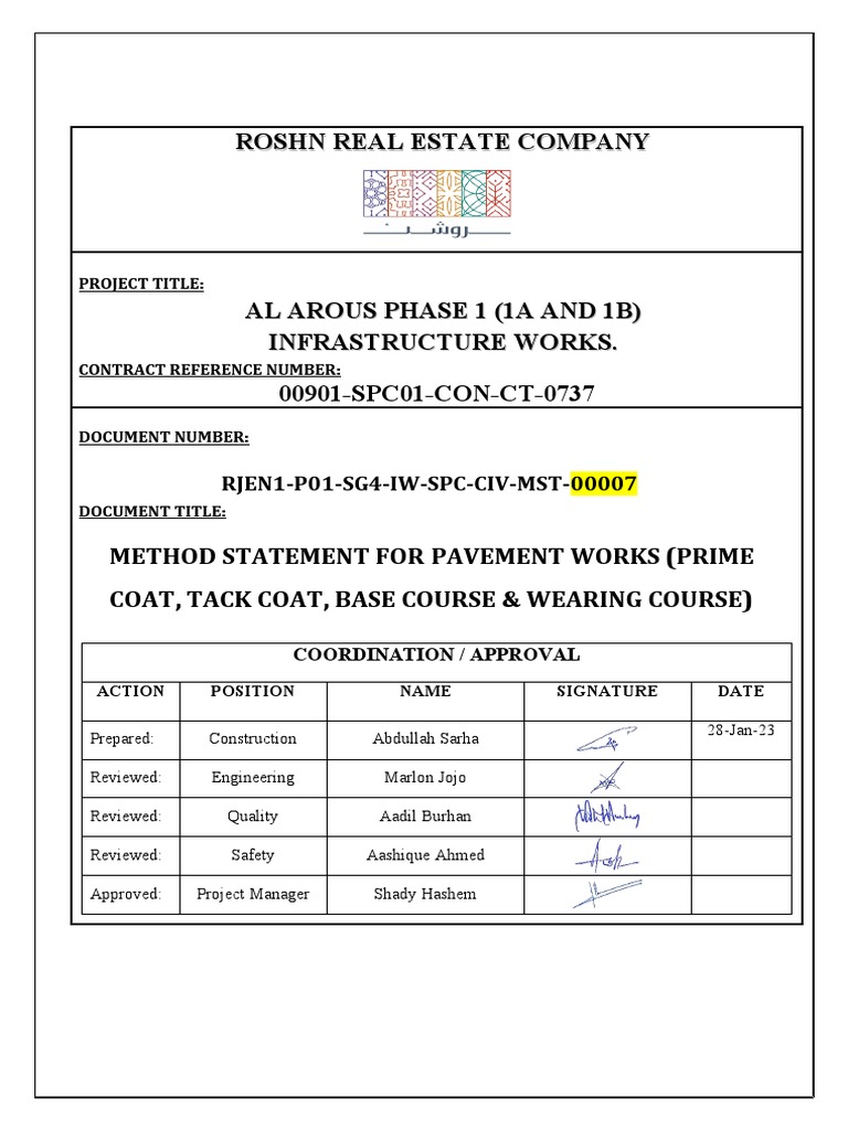 Pavement Works Method Guide | PDF | Road Surface | Asphalt