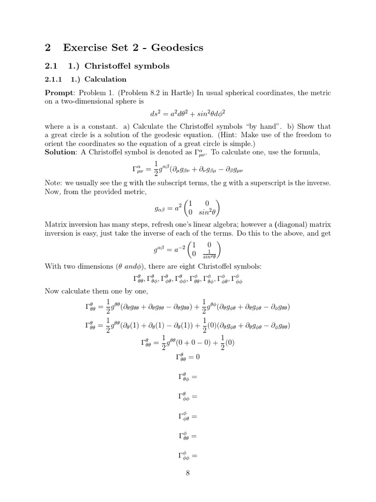 Introduction To General Relativity Solutions 11-15 | PDF | Lagrangian Mechanics | Theoretical ...
