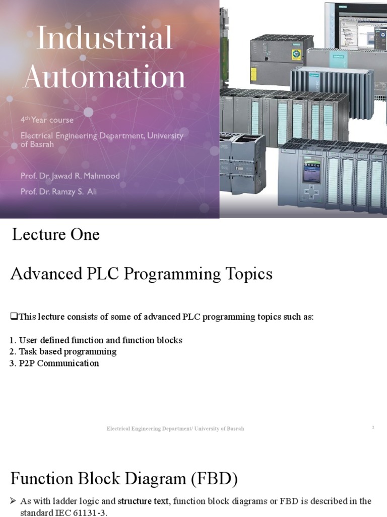 Lecture 1-4 PDF | PDF | Programmable Logic Controller | Computer Program