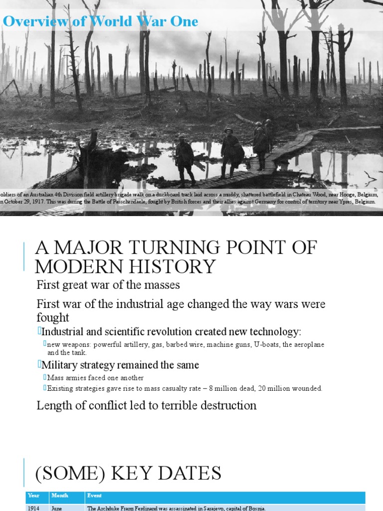 Lecture 1 - Overview of World War One | PDF | Austria Hungary | Allies ...